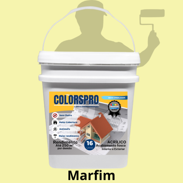 Tinta Acrílica Marfim Exterior x Interior 16 litros | Tintas |Takada Tintas