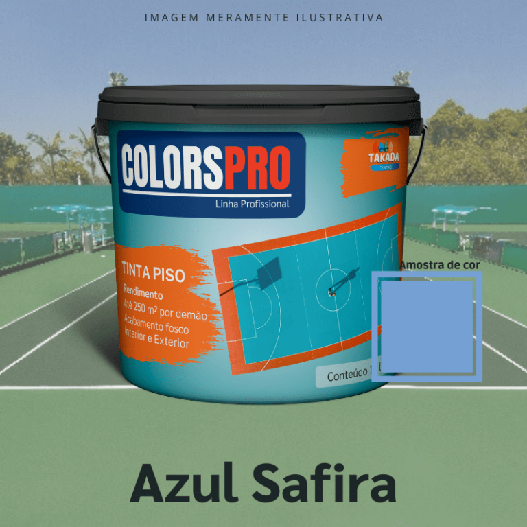 Tinta de Piso ColorsPro Azul Safira 16 litros | Tintas |Takada Tintas