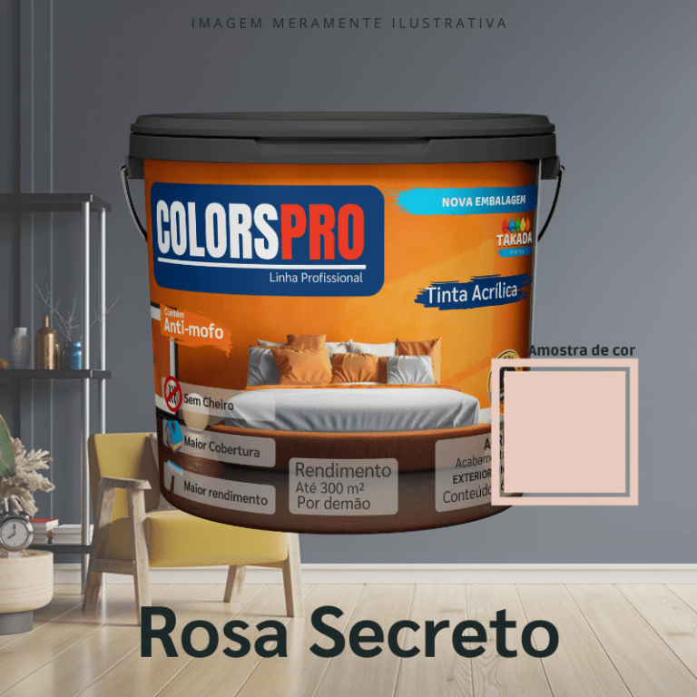 Tinta Acrílica Rosa Secreto Exterior x Interior 18 litros | Tintas ...